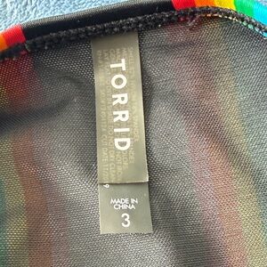 torrid | Swim | Torrid Rainbow Stripe One Piece Swimsuit | Poshmark